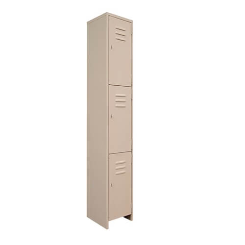 Locker metálico de 3 espacios o compartimientos | Grupo Alvaces